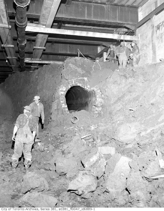 1950-May 18-Old sewer, Front Street - Toronto Guardian
