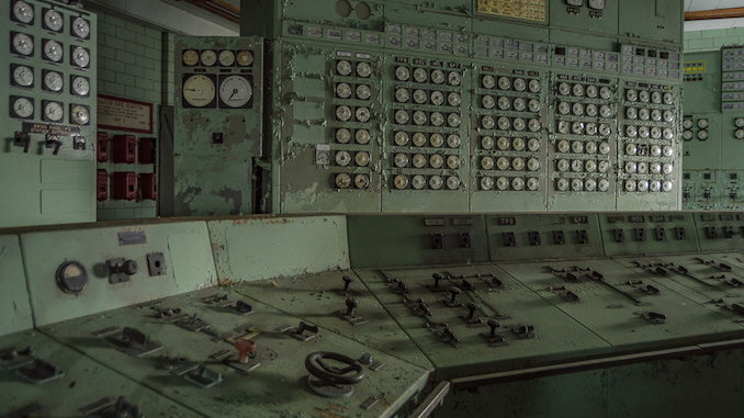 Abandoned Power Plant Control Room