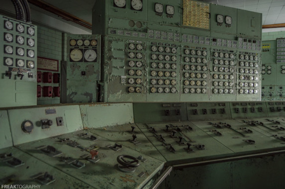 Abandoned Power Plant Control Room