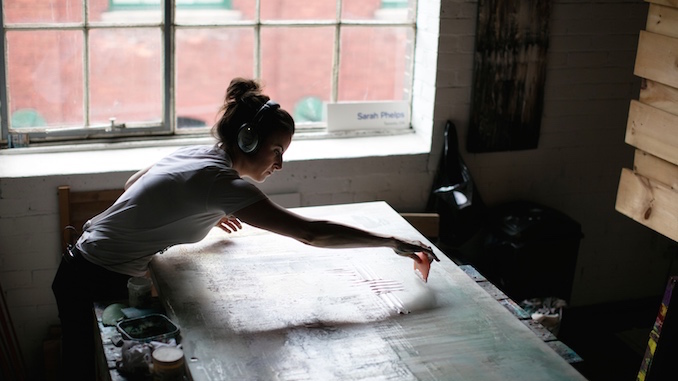 "A Day in the Life" with Abstract Painter Sarah Phelps