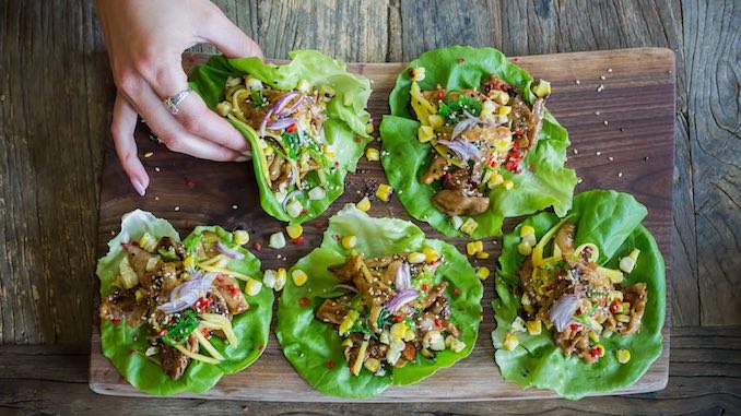 Recipe for Hoisin Lettuce Wraps from Blue Goose Chef Devan Rajkumar