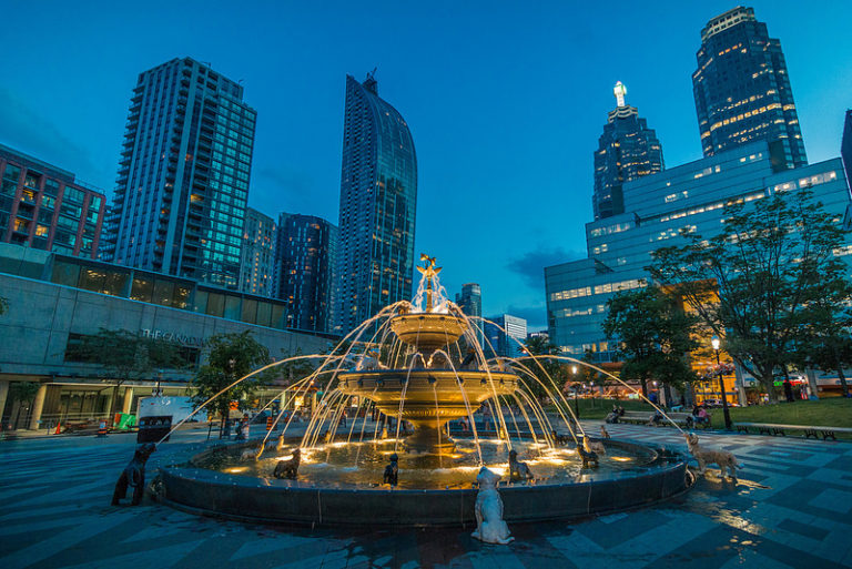 "Berczy Park Fountain" by A Great Capture in Toronto