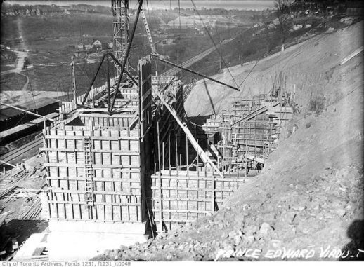 Vintage Photographs of the Construction of the Bloor Street Viaduct