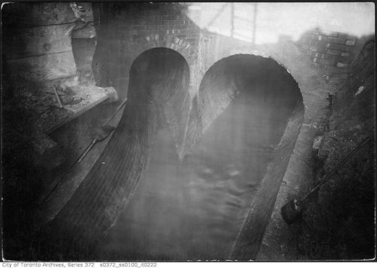 Old photographs from 100 years of the Toronto Sewer System