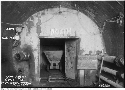 Old photographs from 100 years of the Toronto Sewer System