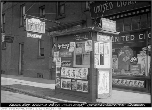 Old Photographs of Toronto Corner Stores and Intersections (1900-1982)