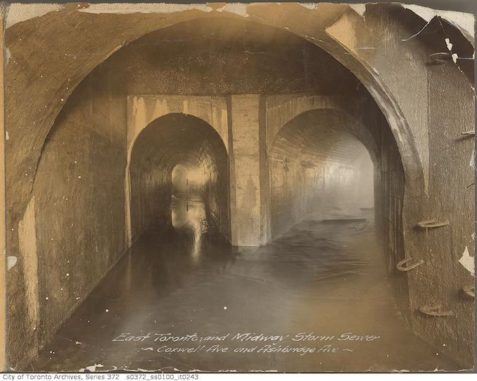 Old photographs from 100 years of the Toronto Sewer System