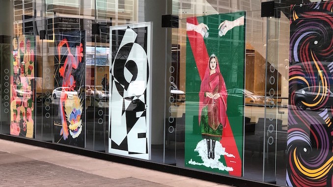 Unconventional holiday window delivers an important message of diversity
