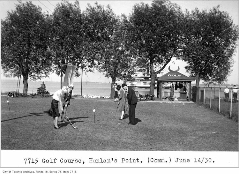 Old Golf Photographs from the City of Toronto Archives