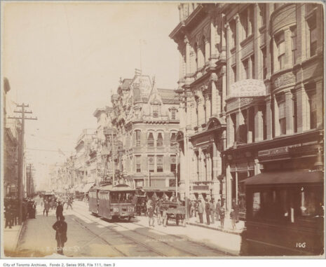 Vintage Photographs from along King Street in Toronto