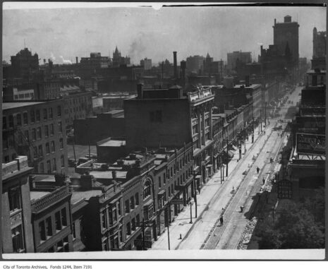 Vintage Photographs from along King Street in Toronto