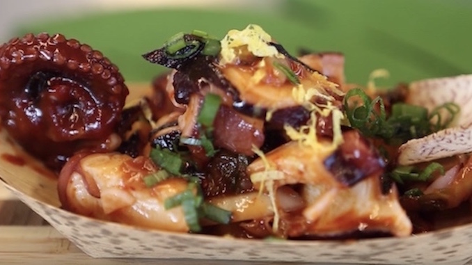 Spicy Tako (Octopus) Poke from chef Erwin Joaquin