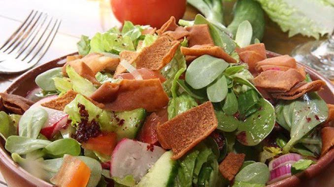 Fattoush salad recipe from Jasmine Kitchen catering