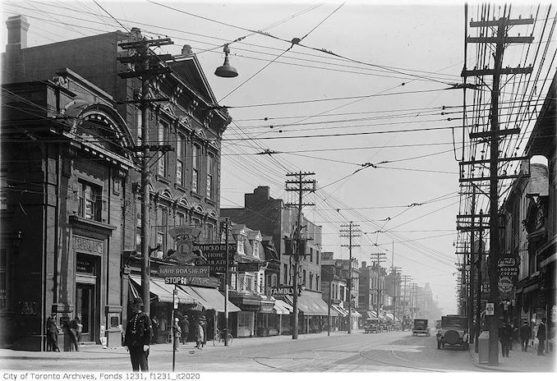 Old photographs of Yonge and Bloor over the years