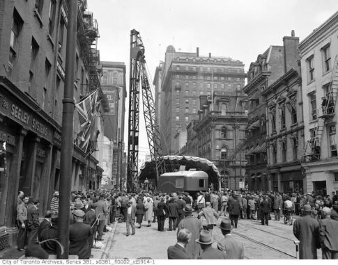 Vintage Photographs from the Construction of the Toronto Subway