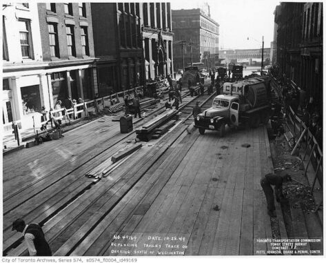 Vintage Photographs from the Construction of the Toronto Subway