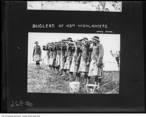 Old Photographs of the 48th Highlanders (1907-1940)