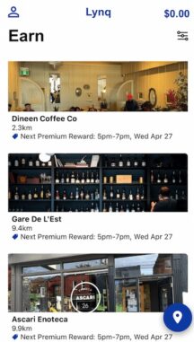 Toronto start-up LYNQ app offers cash-back for dining at local restaurants