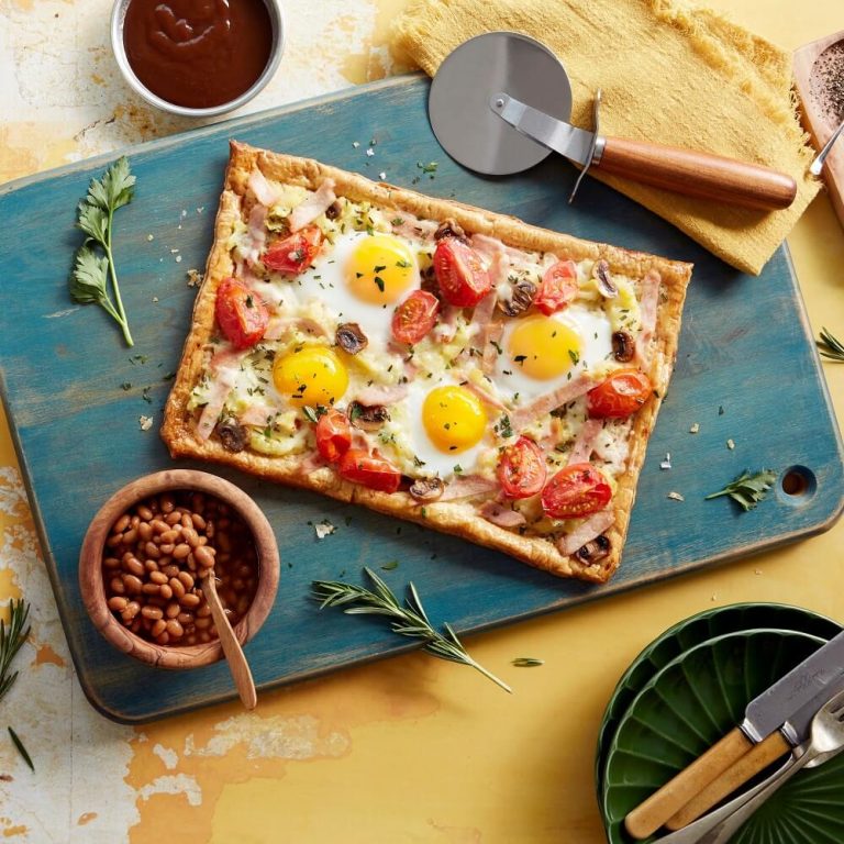 Recipe for English Breakfast Pizza from Chef Craig Flinn