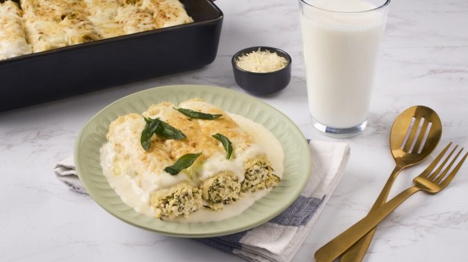 Recipe for Ricotta Sage Cannelloni from Dairy Farmers of Ontario